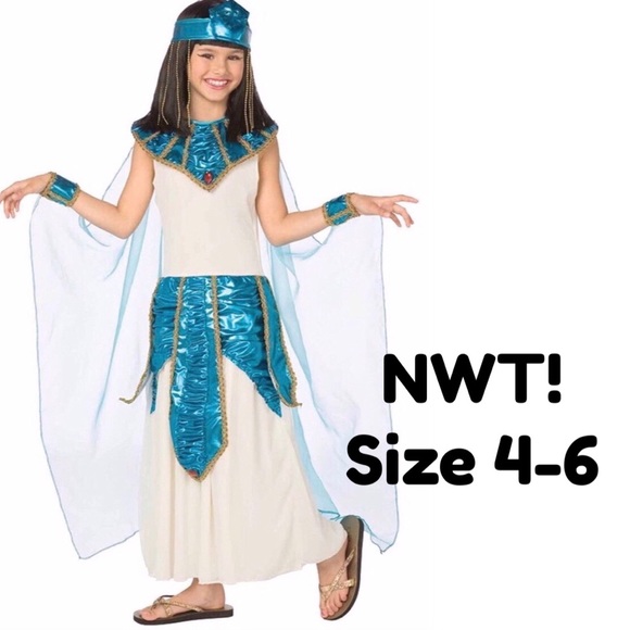 Living Fiction | Costumes | Cleopatra Blue Gold Costume | Poshmark